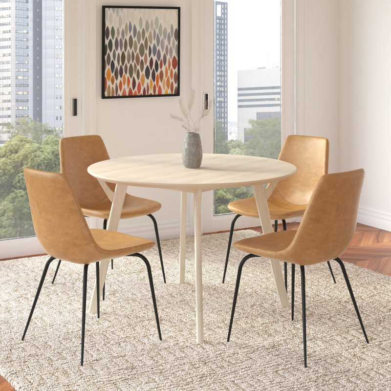 AllModern Evanston 42" Wood Dining Table & Reviews | Wayfair